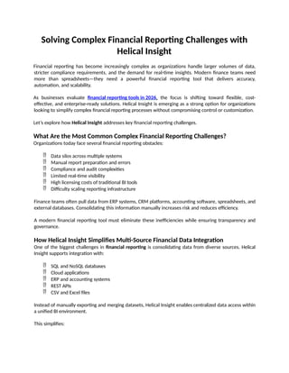 Solving Complex Financial Reporting Challenges with Helical Insight.pptx