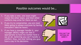 Solving conflict in a professional setting | PPT