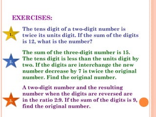 Solving digit problems | PPT