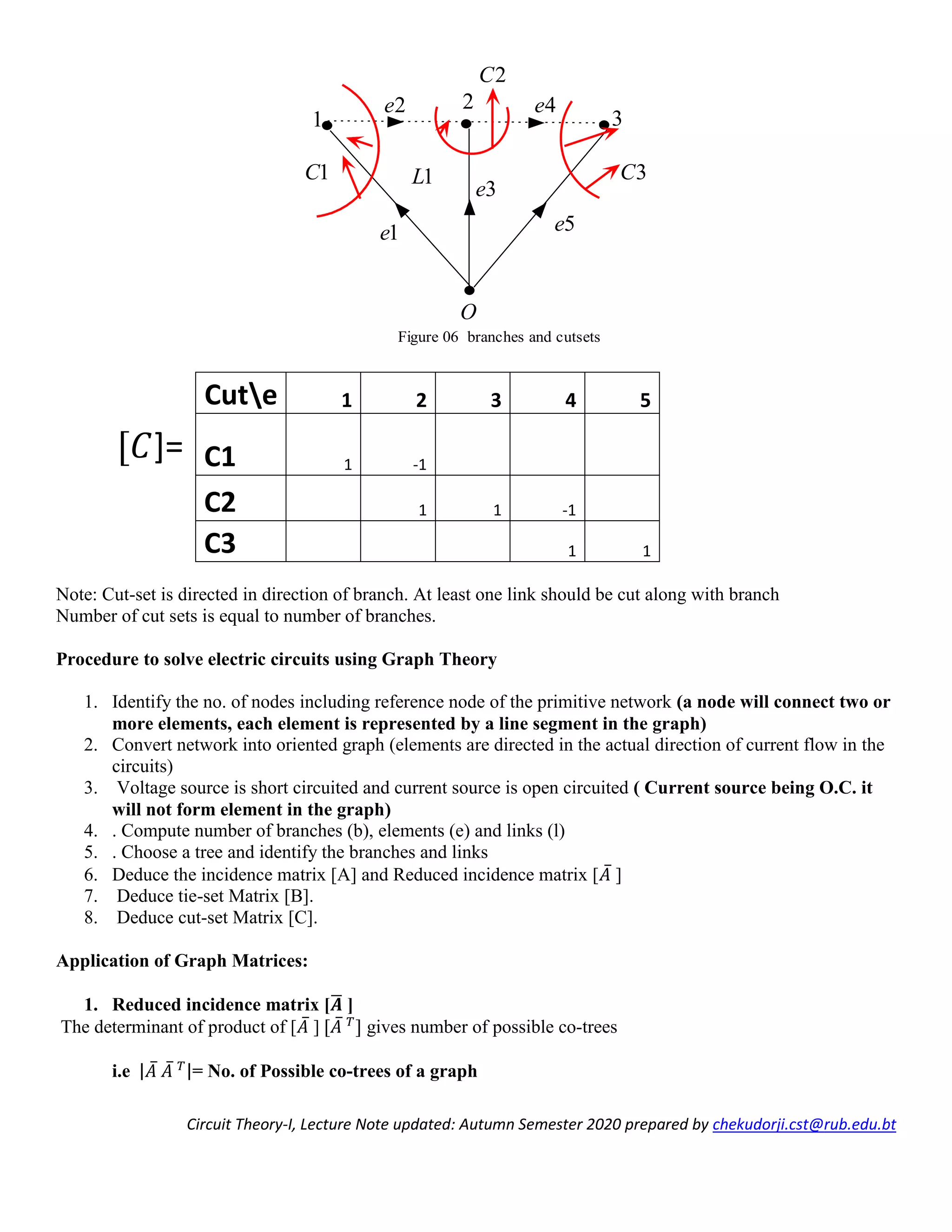 Solving electric circuits using graph theory | PDF