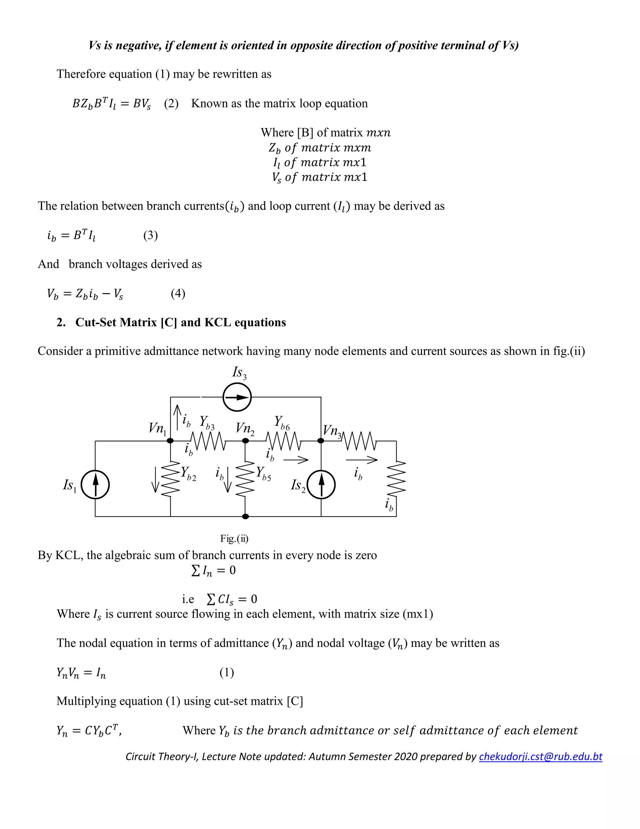 Solving electric circuits using graph theory | PDF