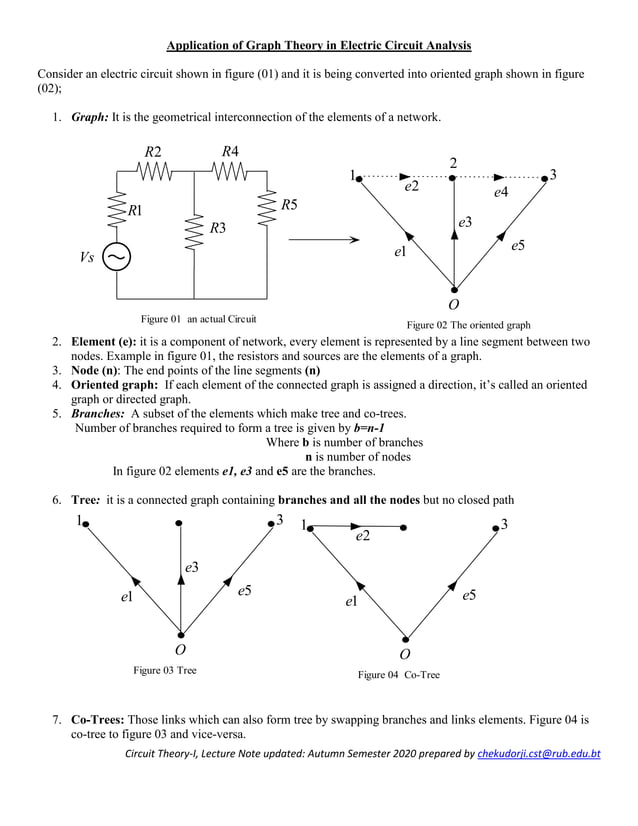 Solving Electric Circuits Using Graph Theory Pdf Computer