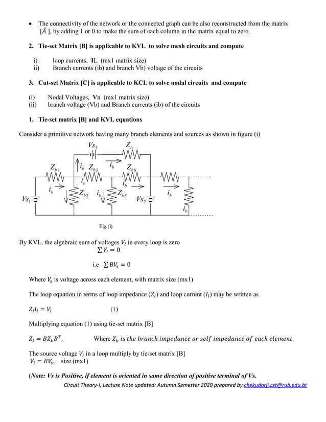 Solving Electric Circuits Using Graph Theory Pdf Computer