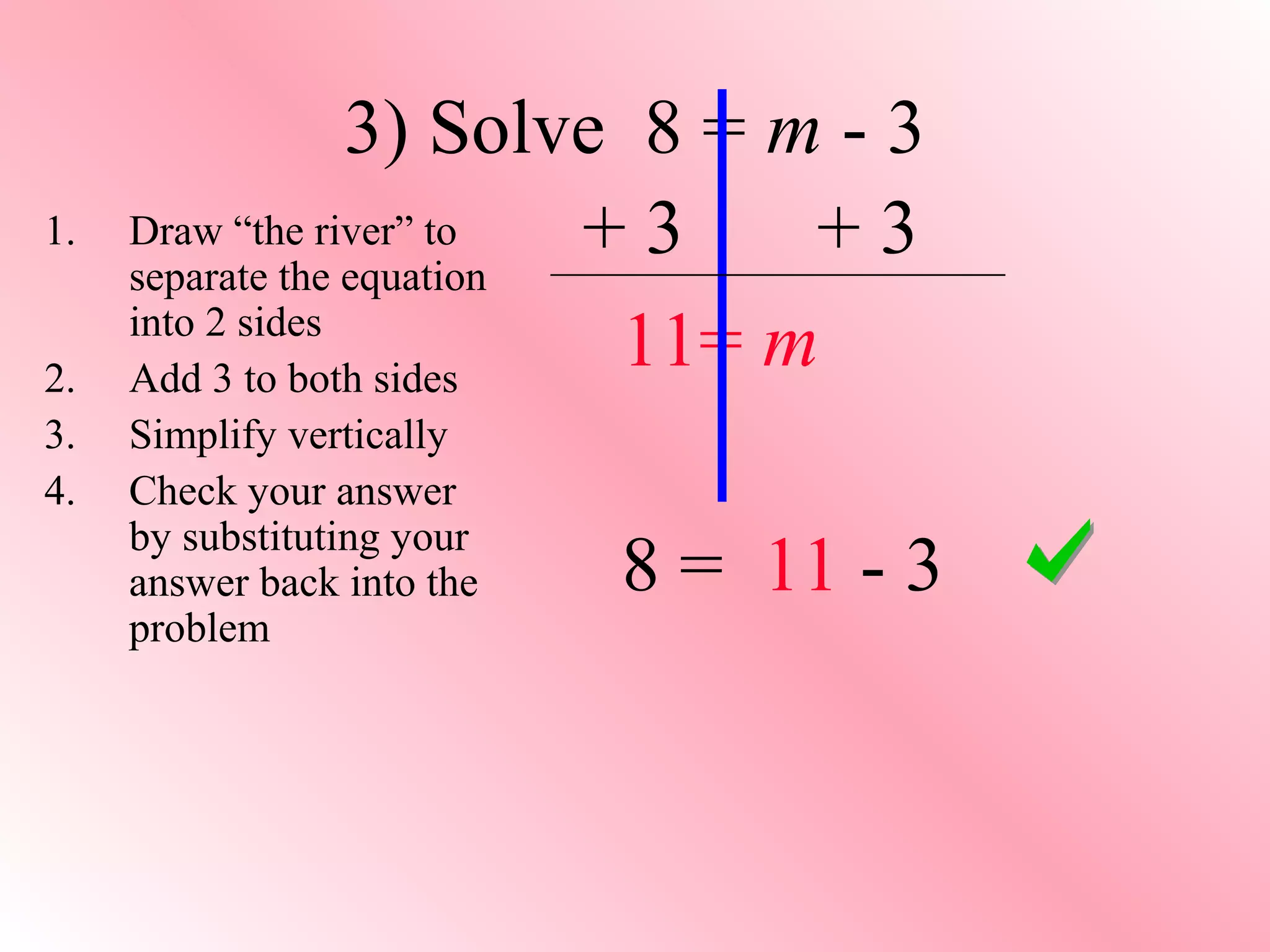 Solving add-subtract equations | PPT