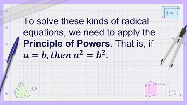 Solving Equation Involving Radical Equation.pptx