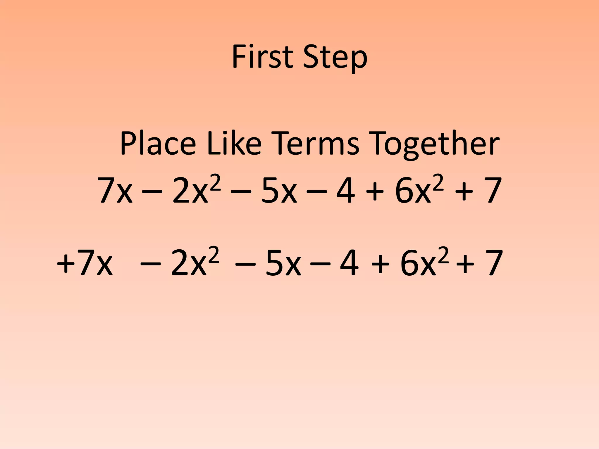 Solving Equations by Combining Like Terms | PPTX