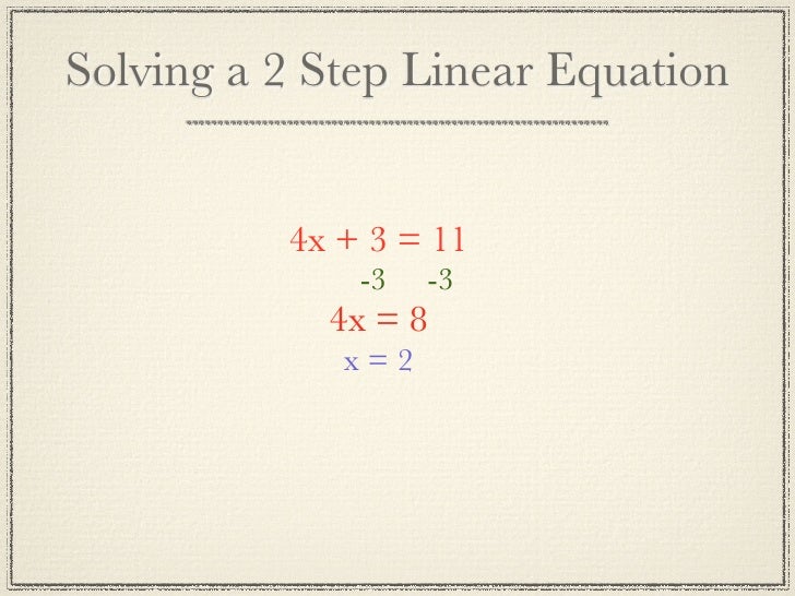 Solving equations