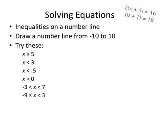 Solving equations | PPT
