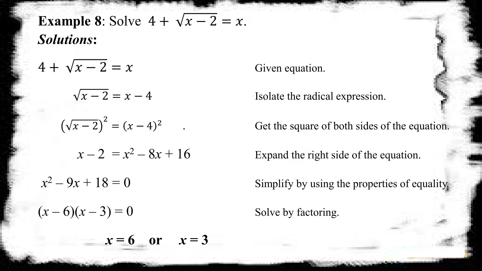 Solving Equations Involving Radical Expressions | PDF