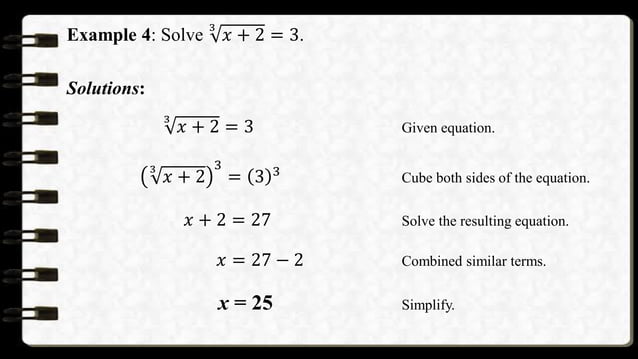 Solving Equations Involving Radical Expressions | PDF