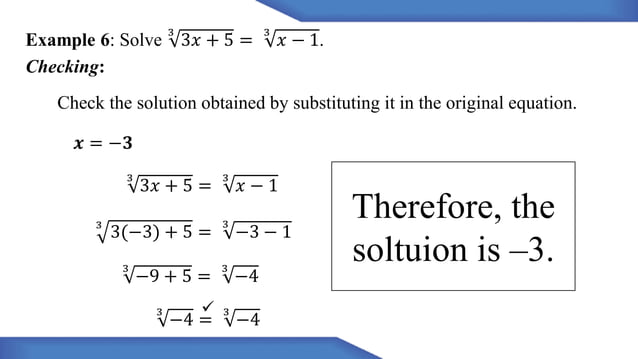 Solving Equations Involving Radical Expressions | PDF