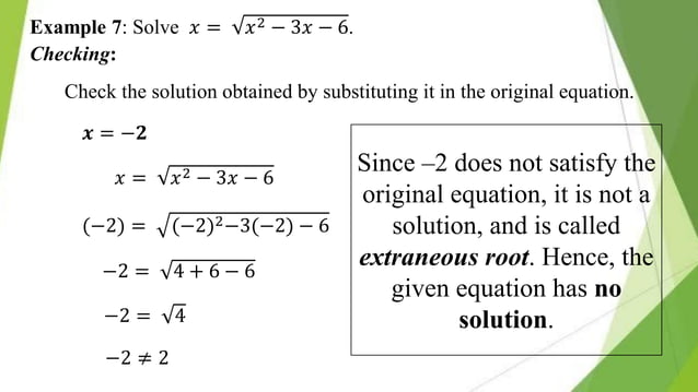Solving Equations Involving Radical Expressions | PPT