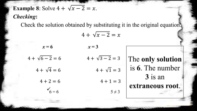 Solving Equations Involving Radical Expressions | PDF