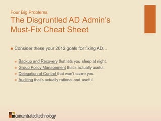 Solving 4 of Active Directory Management’s Biggest Problems with Simple Solutions | PPT