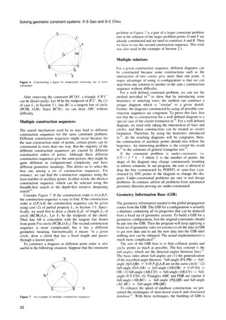 Solving geometric constraints system