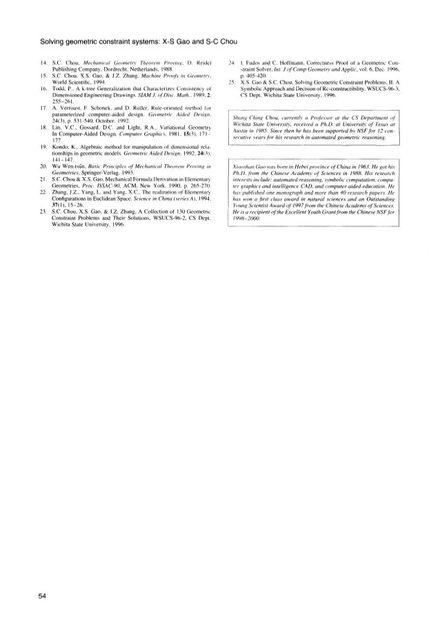 Solving Geometric Constraints System