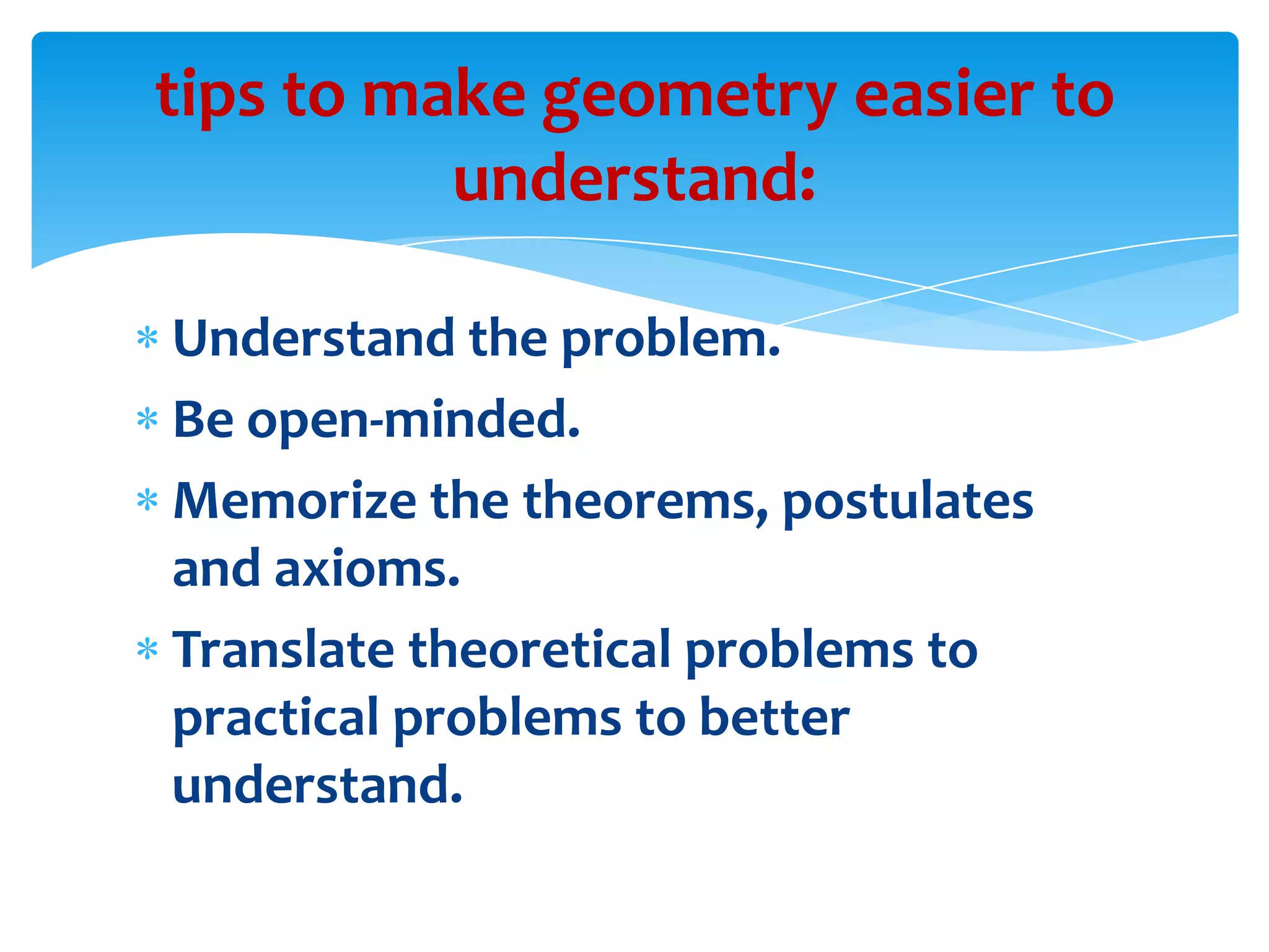 Solving geometry related problems | PPTX