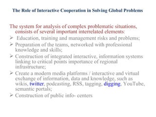 Solving global problems and communications | PPT