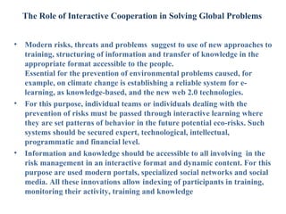 Solving global problems and communications | PPT
