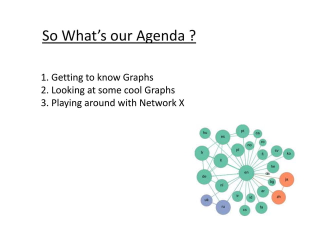 Solving graph problems using networkX | PPT