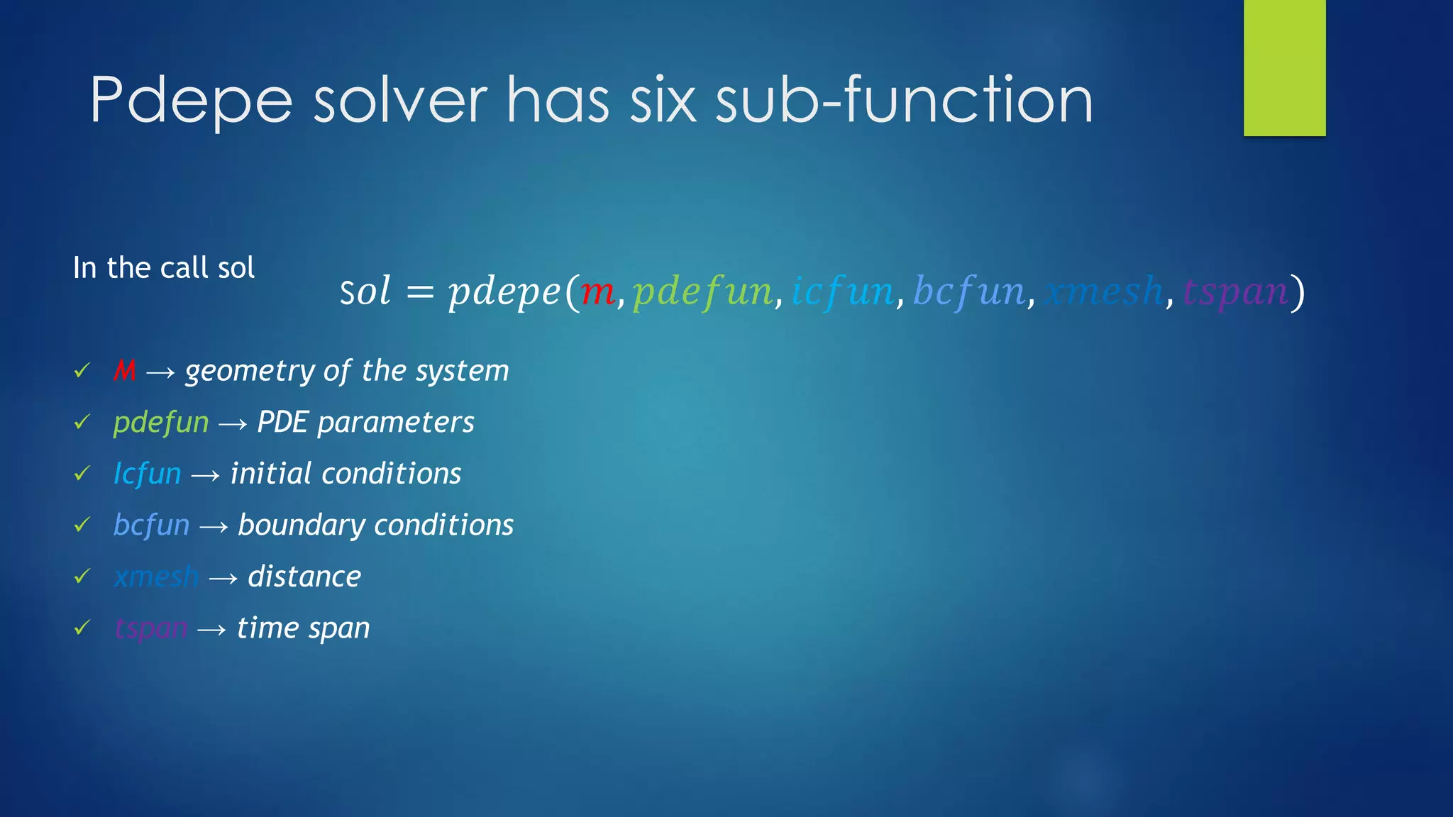 Solving heat conduction equation (parabolic pde) | PPT Solving heat conduction equation (parabolic pde) | PPT