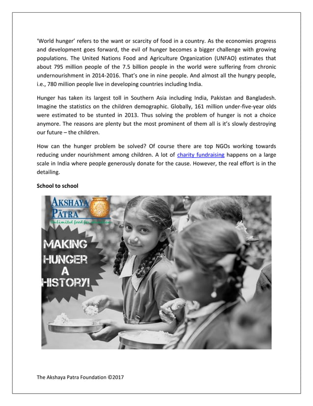 Solving india’s hunger problem | PDF