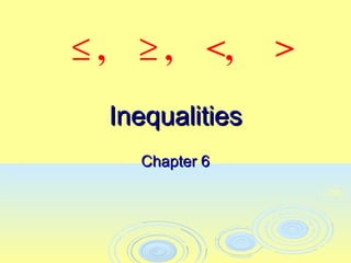 Solving Inequalities Lesson | PPT