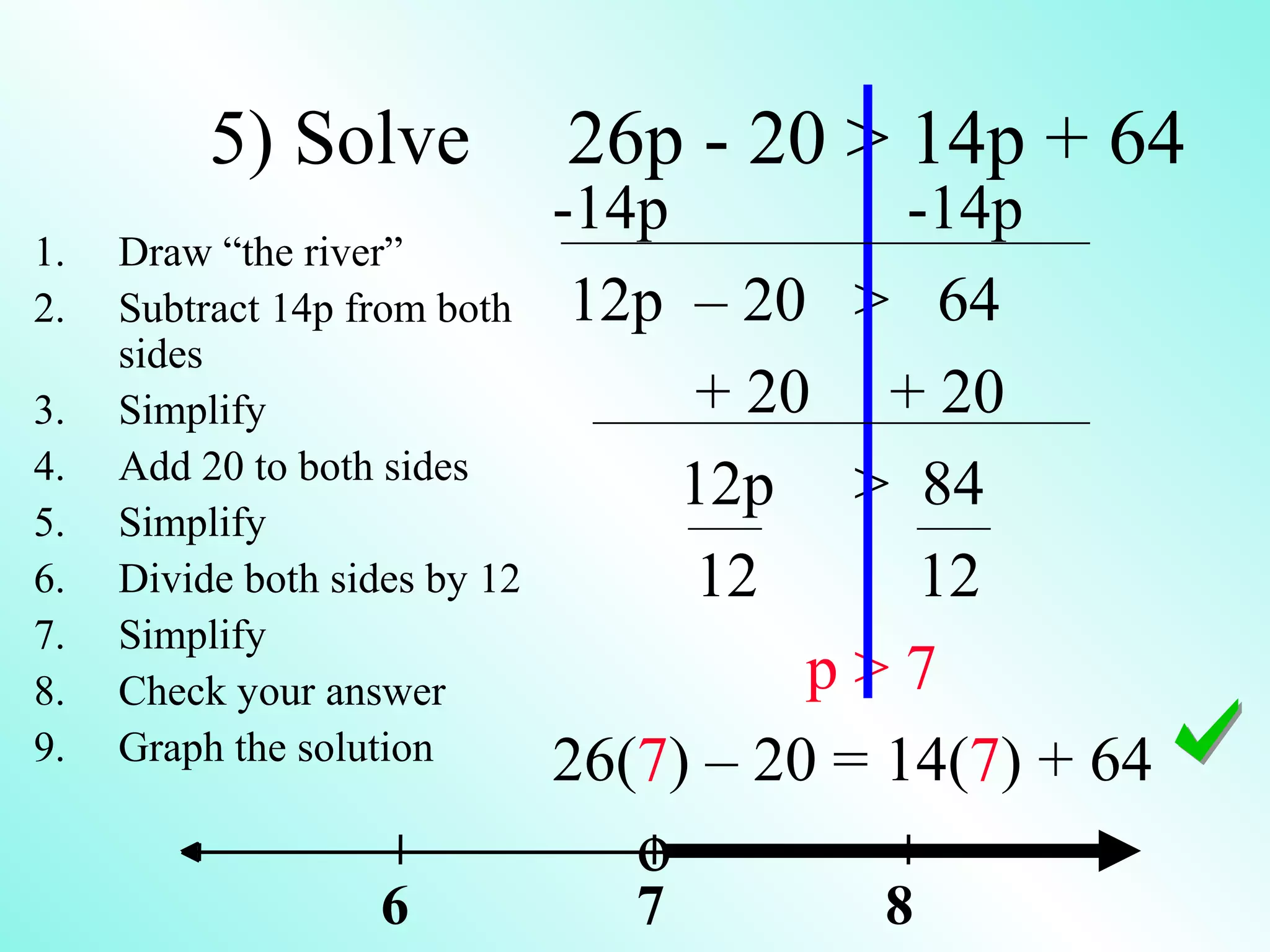 Solving inequalities | PPT | Science