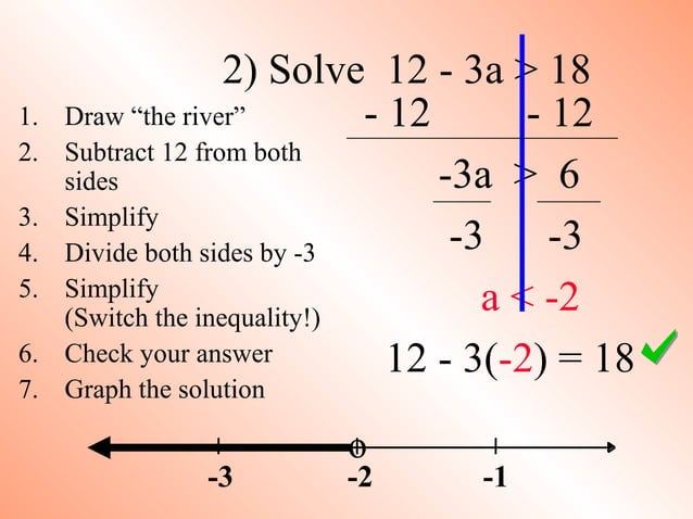Solving inequalities | PPT | Science