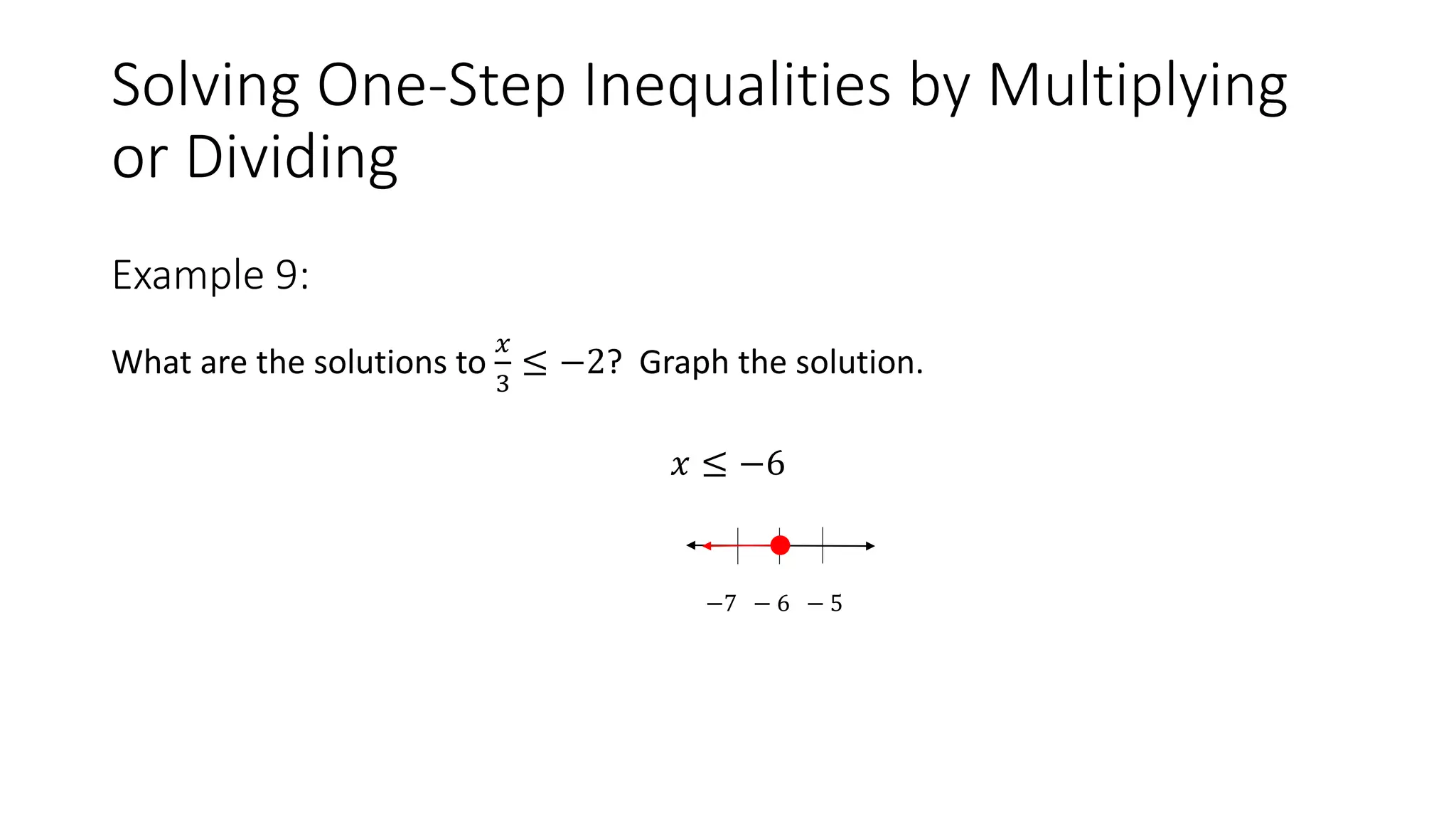 Solving inequalities | PPTX