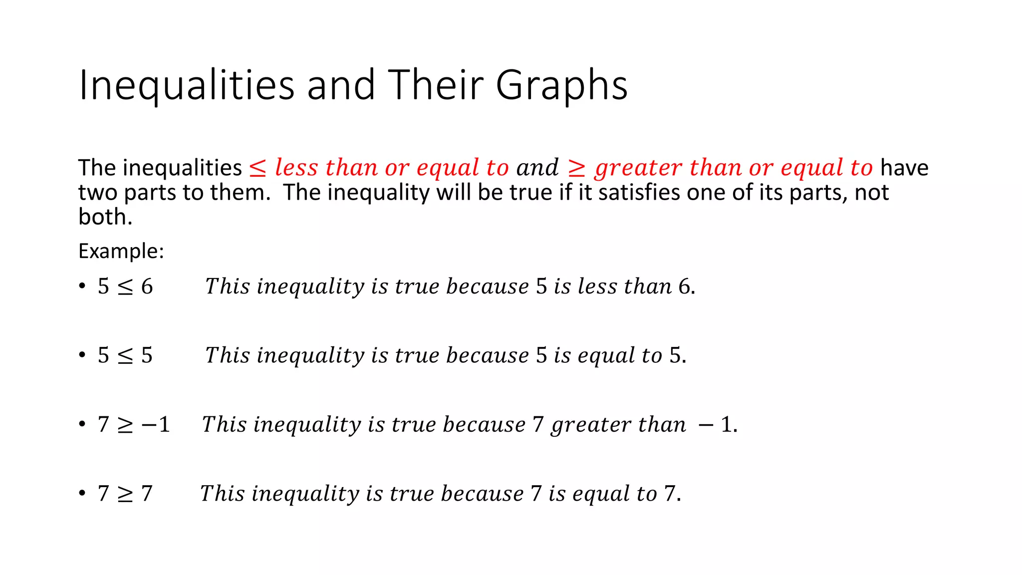 Solving inequalities | PPTX
