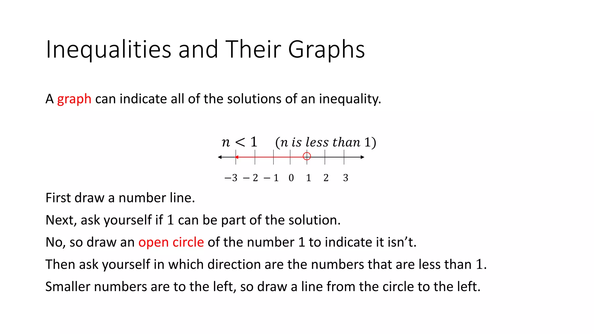 Solving inequalities | PPTX