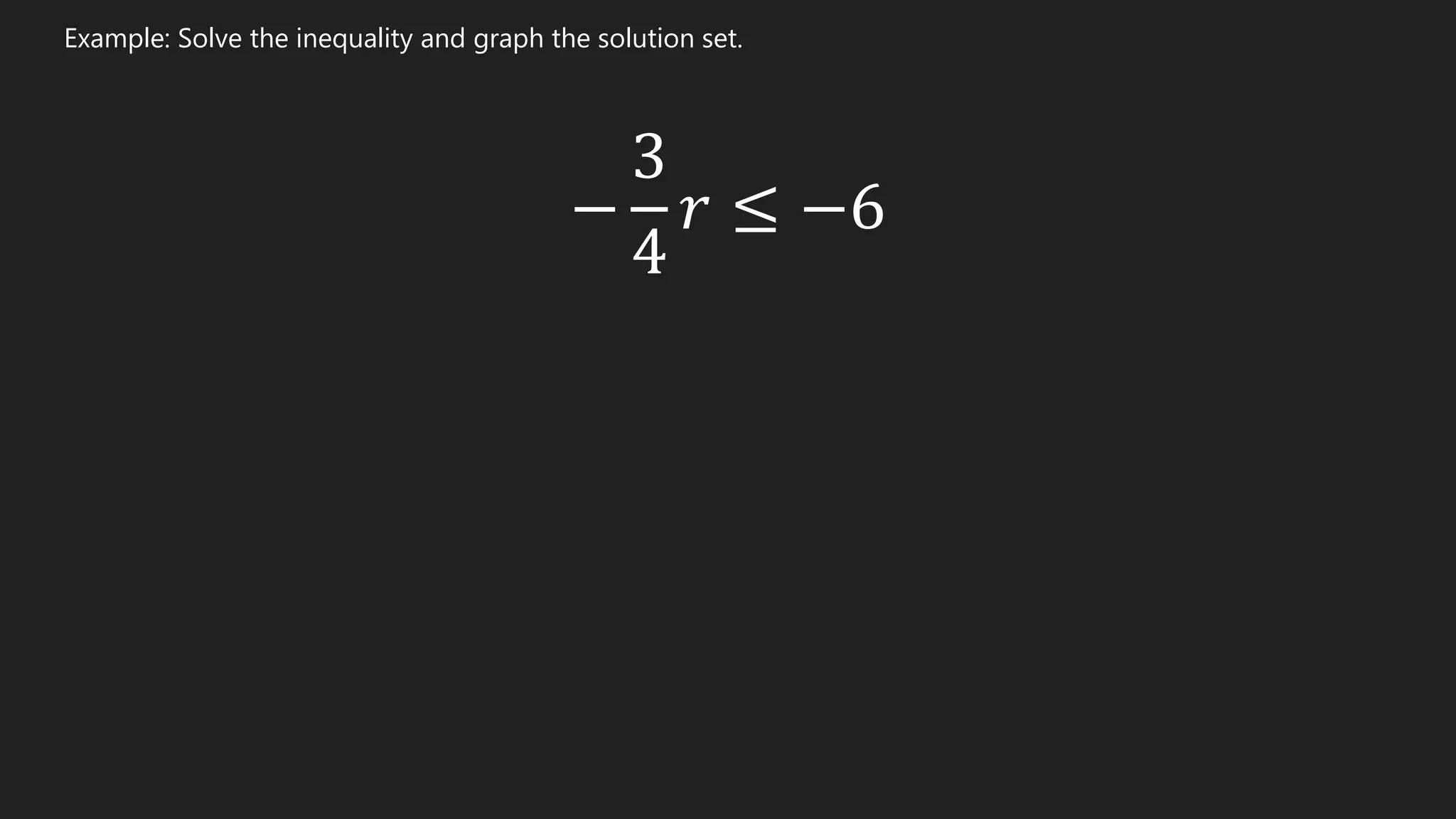 Solving inequalities | PPTX