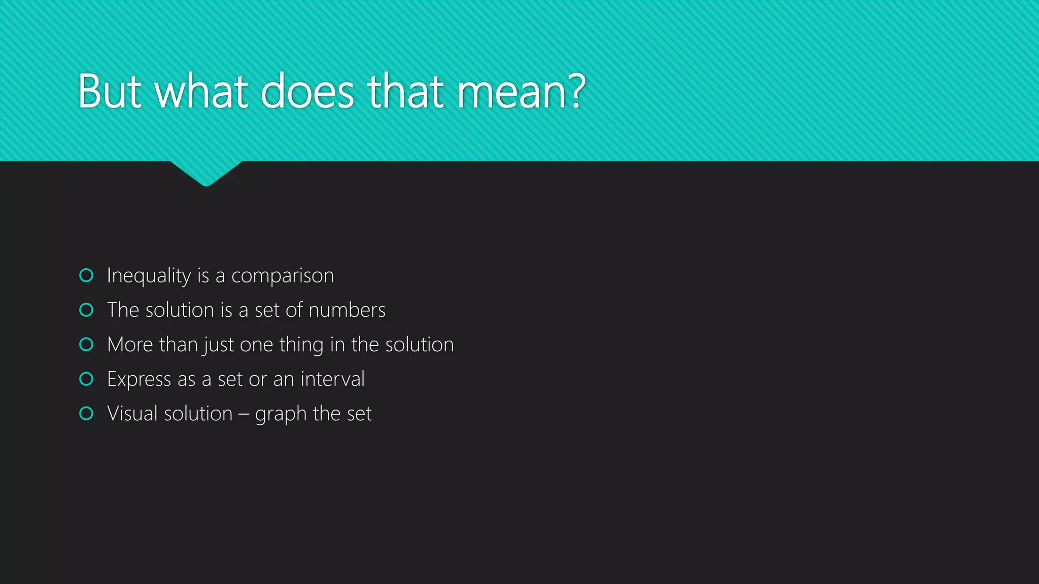 Solving inequalities | PPTX
