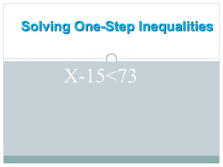 Solving Inequalities.ppt