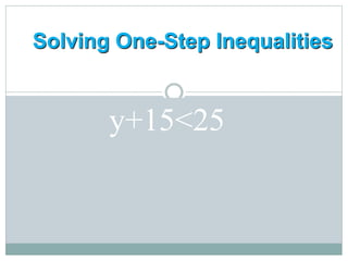 Solving Inequalities.ppt