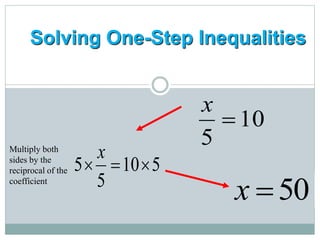 Solving Inequalities.ppt