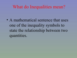 Solving Inequalities Gen Mathematics.ppt
