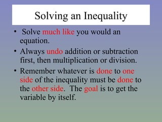 Solving Inequalities Using Proper functions .ppt
