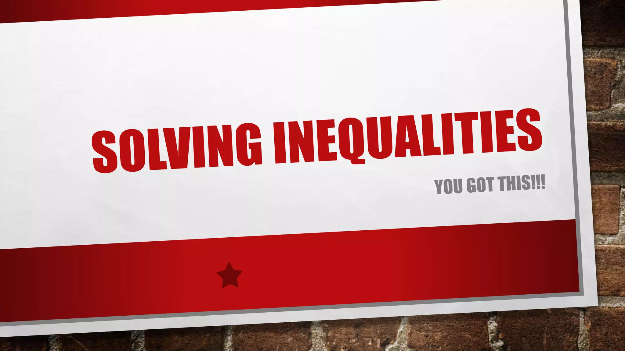 Solving inequalities powerpoint | PPT