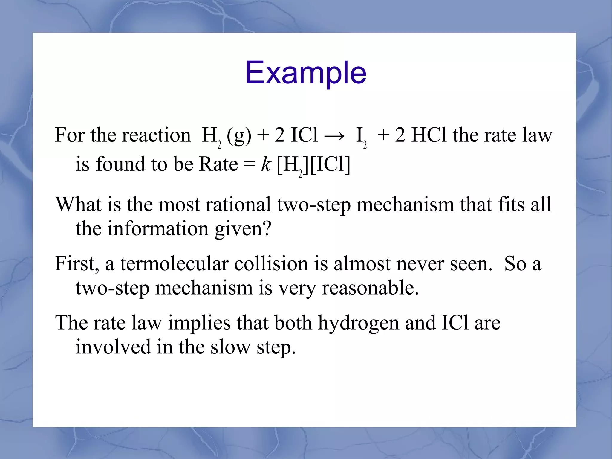 Solving kinetics problems | PPT