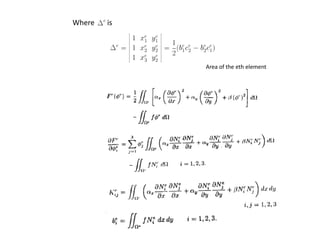 Solving Laplace differential equation using finite element method | PPT