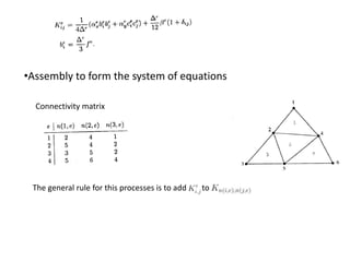 Solving Laplace differential equation using finite element method | PPT