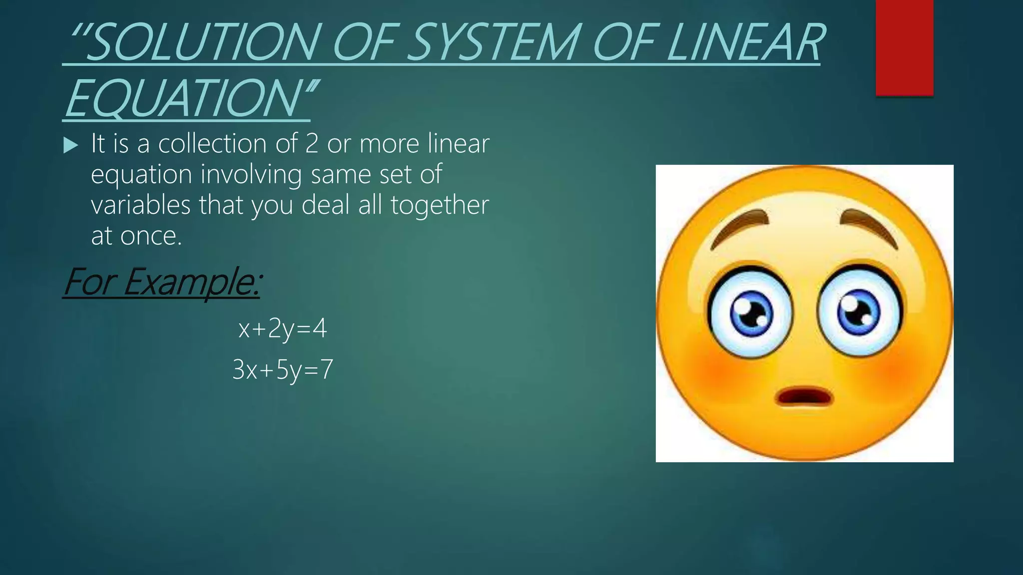 Solving linear equation | PPTX | Stocks and Bonds | Personal Investing