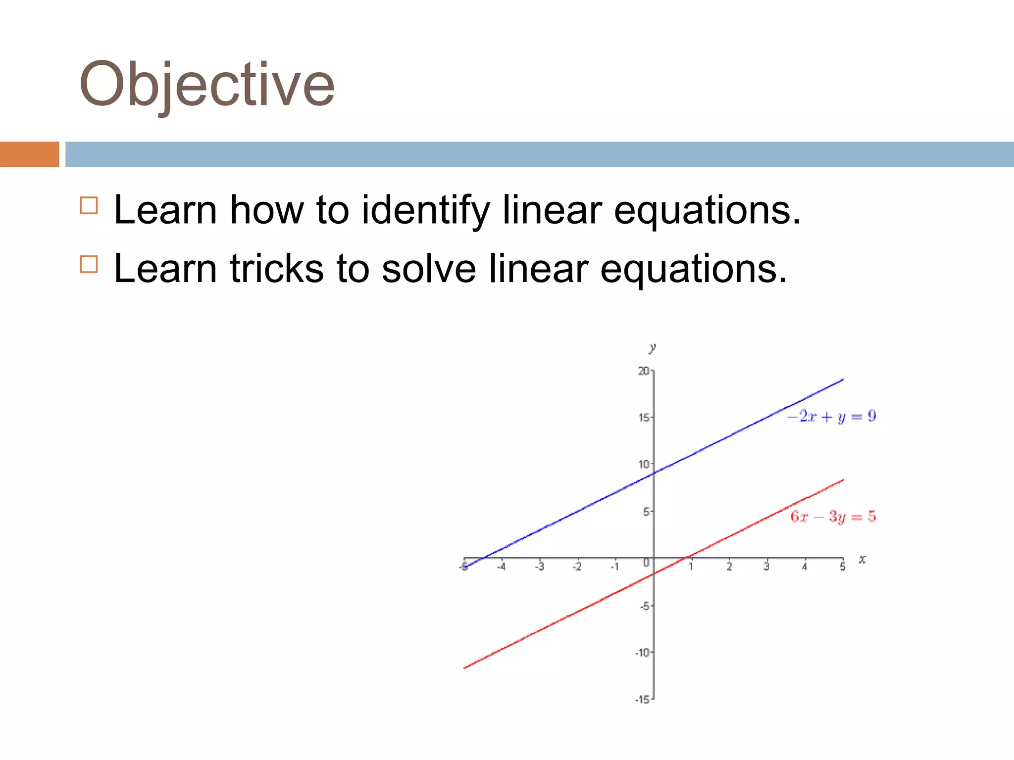 Solving linear equations | PPT
