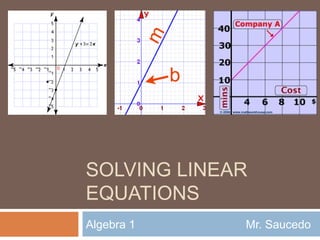 Solving linear equations | PPT