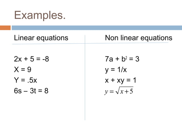 Solving linear equations | PPT