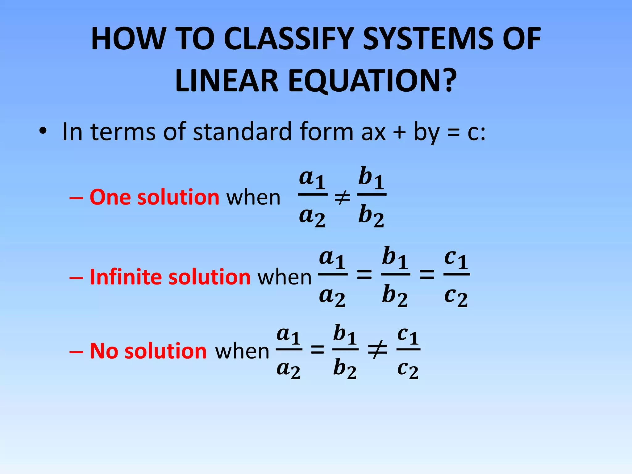 Solving linear equations by graphing | PPTX