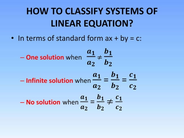 Solving linear equations by graphing | PPT