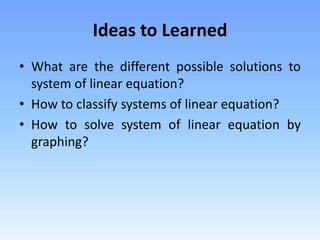 Solving linear equations by graphing | PPTX